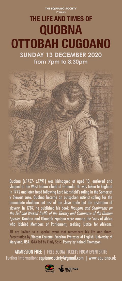 The life and times of Quobna Ottobah Cugoano | Olaudah Equiano